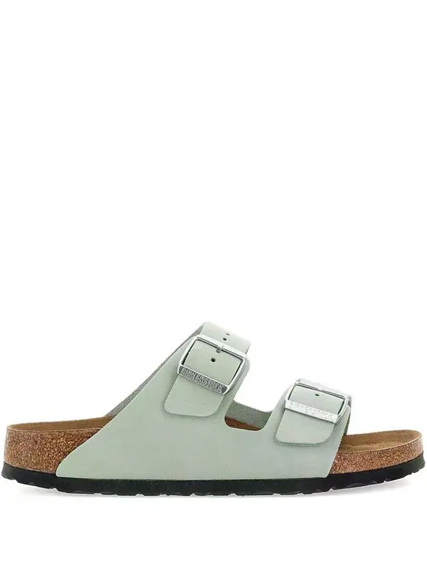 BIRKENSTOCK Arizona Buckled Slides - Green