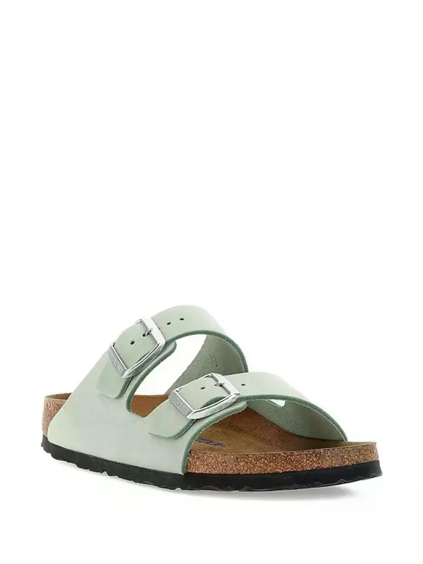 BIRKENSTOCK Arizona Buckled Slides - Green