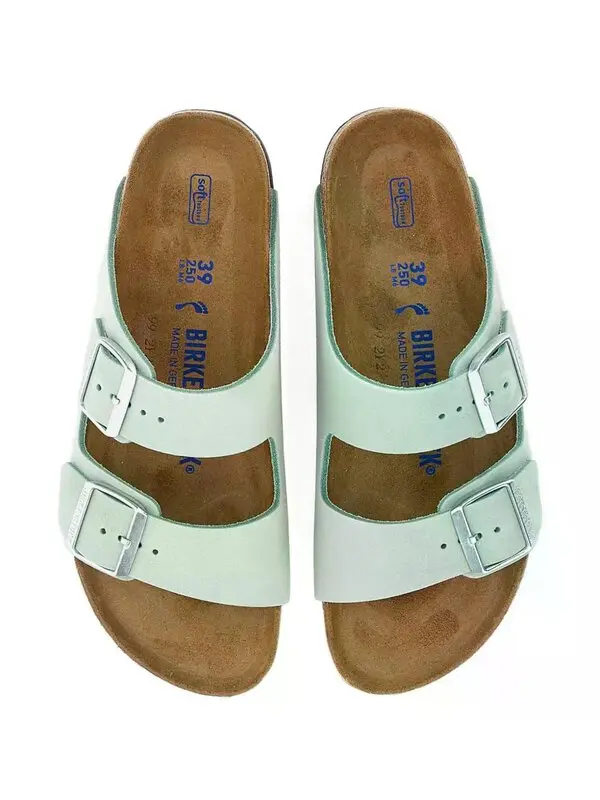 BIRKENSTOCK Arizona Buckled Slides - Green