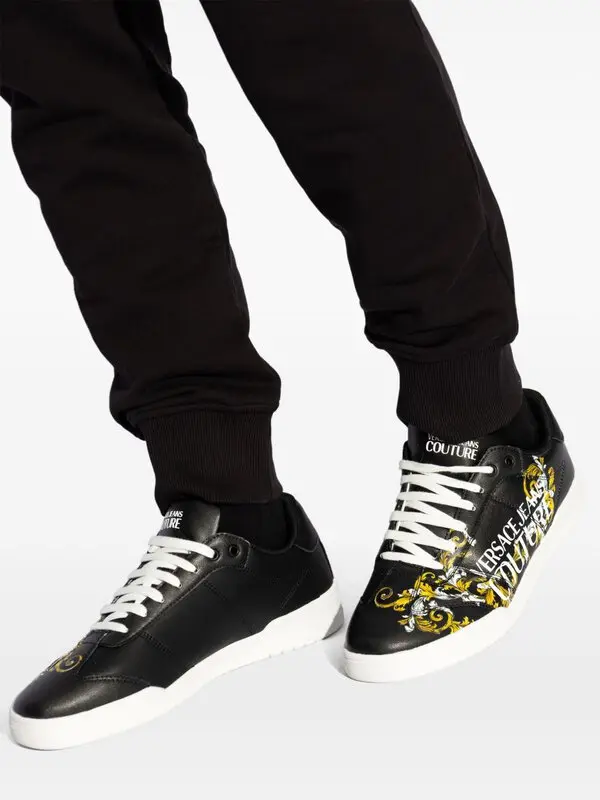 Versace Logo-embroidered Sneakers