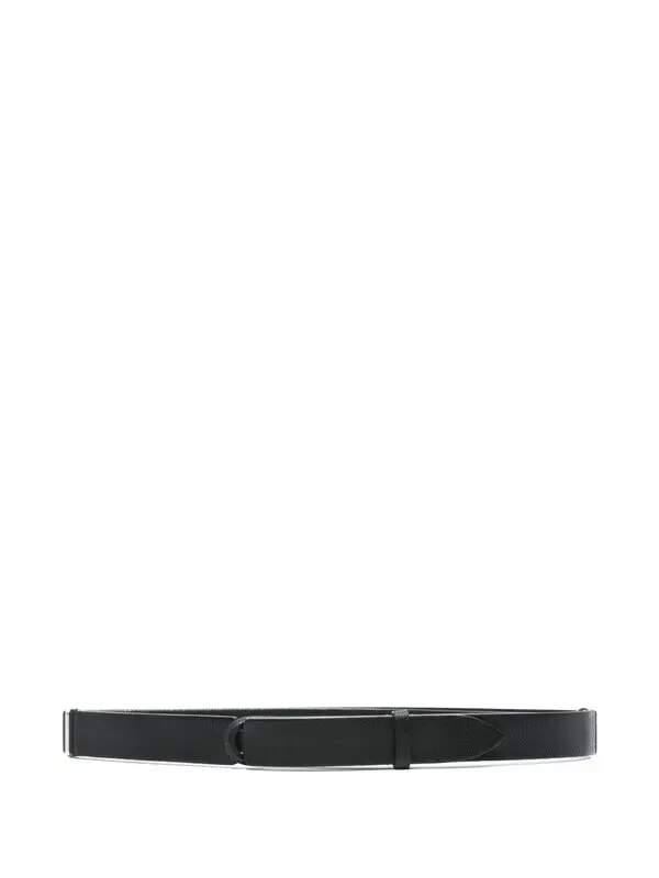 ORTIGNI Leather Belt - Black