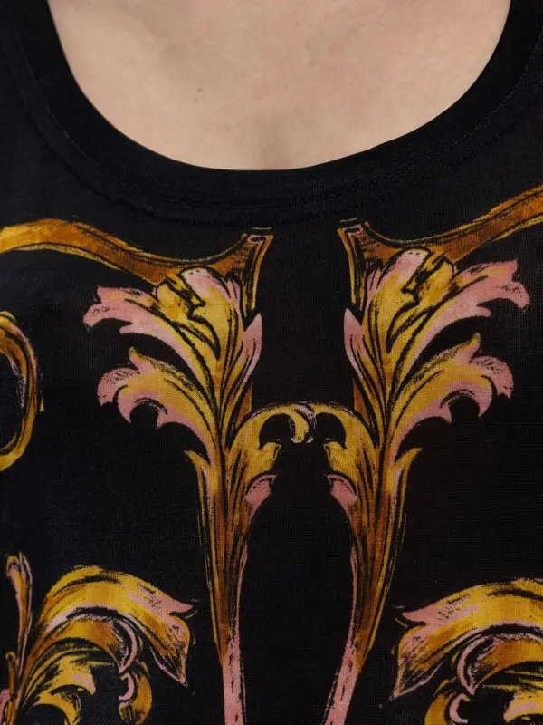 Versace Barocco Midi Dress - Black