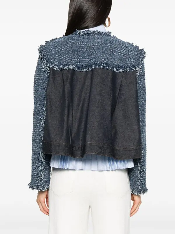 Sacai Panelled Tweed Jacket