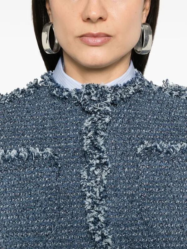 Sacai Panelled Tweed Jacket