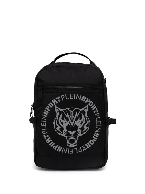 PLEIN SPORT Logo-print Backpack - Black