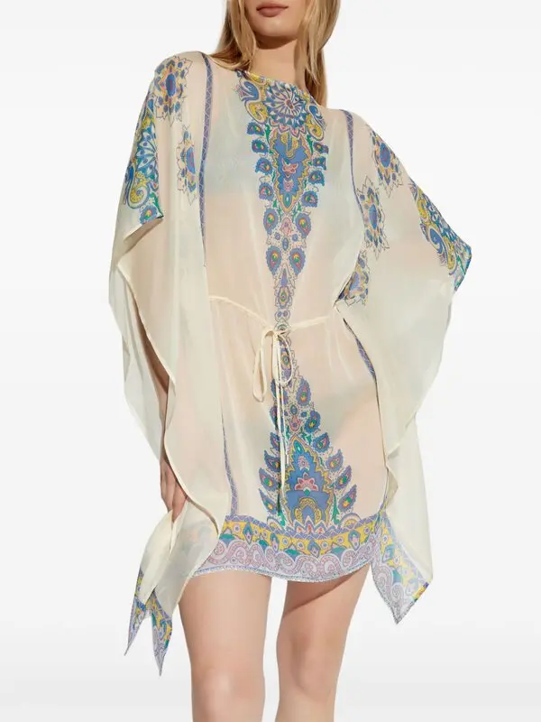 Etro Printed Silk Kaftan