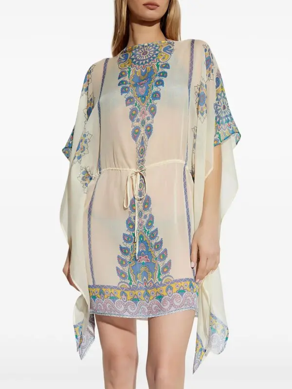 Etro Printed Silk Kaftan