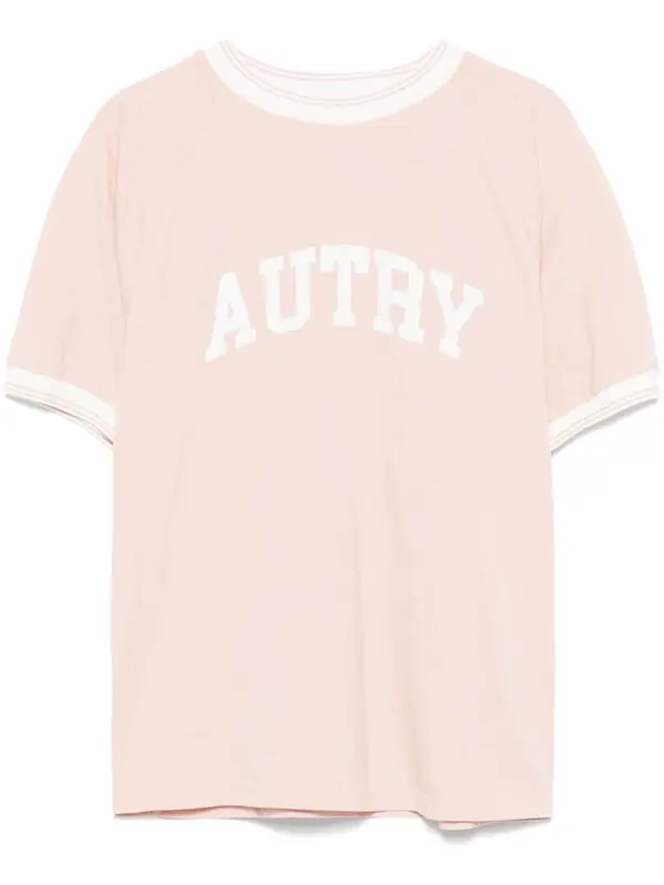 AUTRY Logo-print T-shirt - Pink