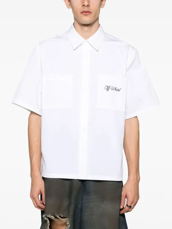 Off-White Logo-embroidered Shirt
