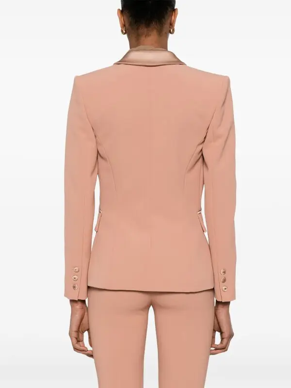 Elisabetta Franchi Crepe Blazer - Neutrals