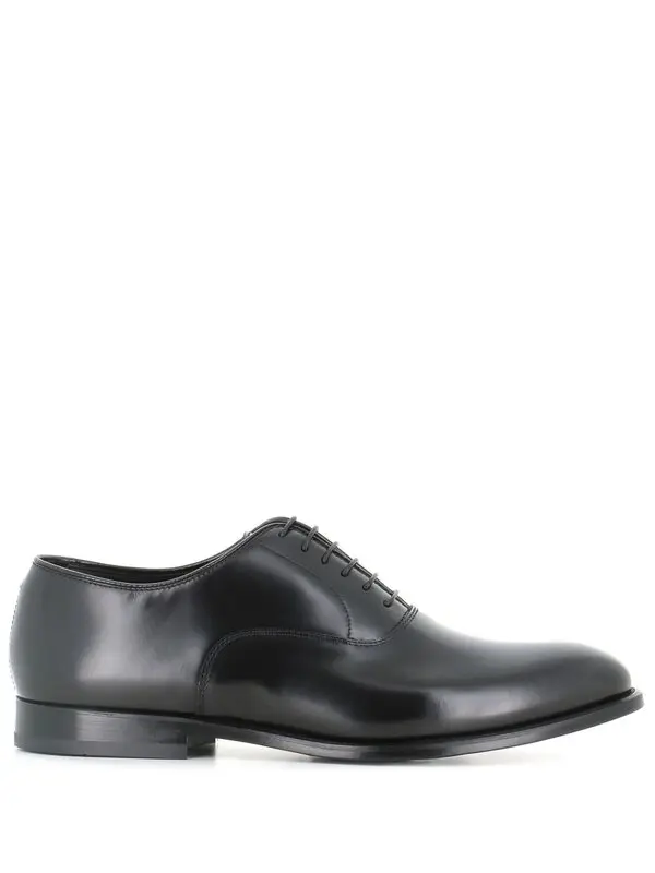 DOUCAL'S Leather Oxford Shoes - Black