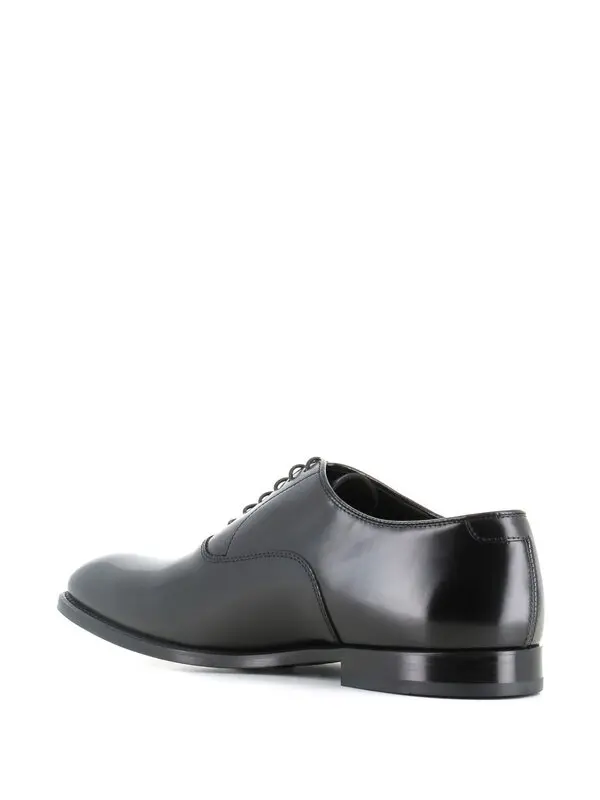 DOUCAL'S Leather Oxford Shoes - Black