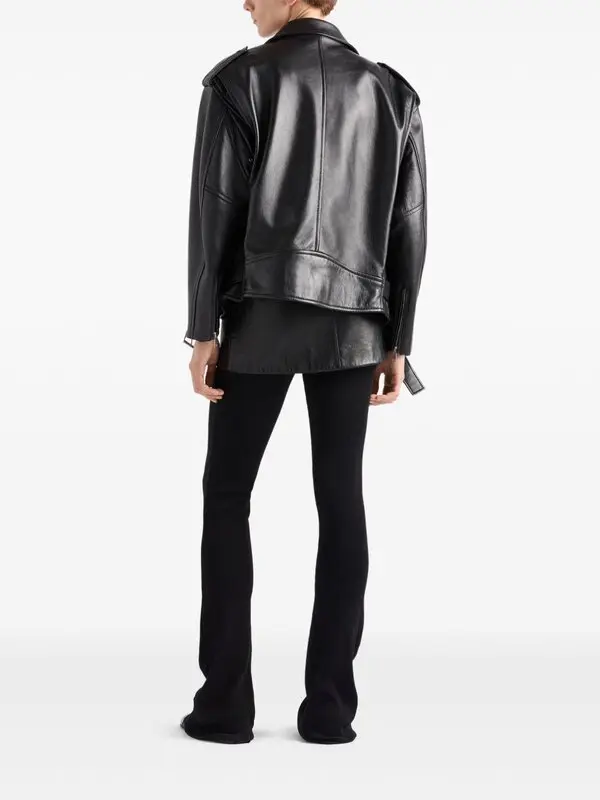 Prada Leather Mini Skirt