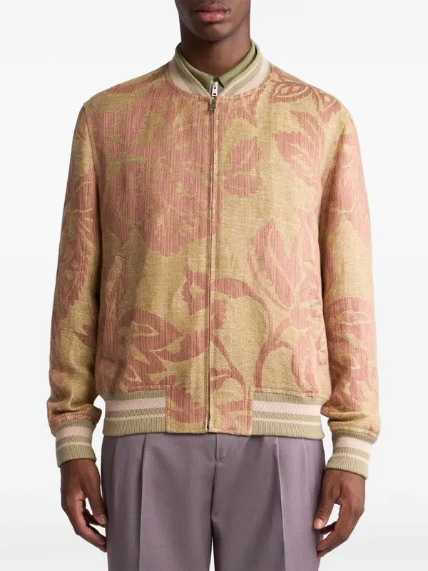 Etro Linen Bomber Jacket