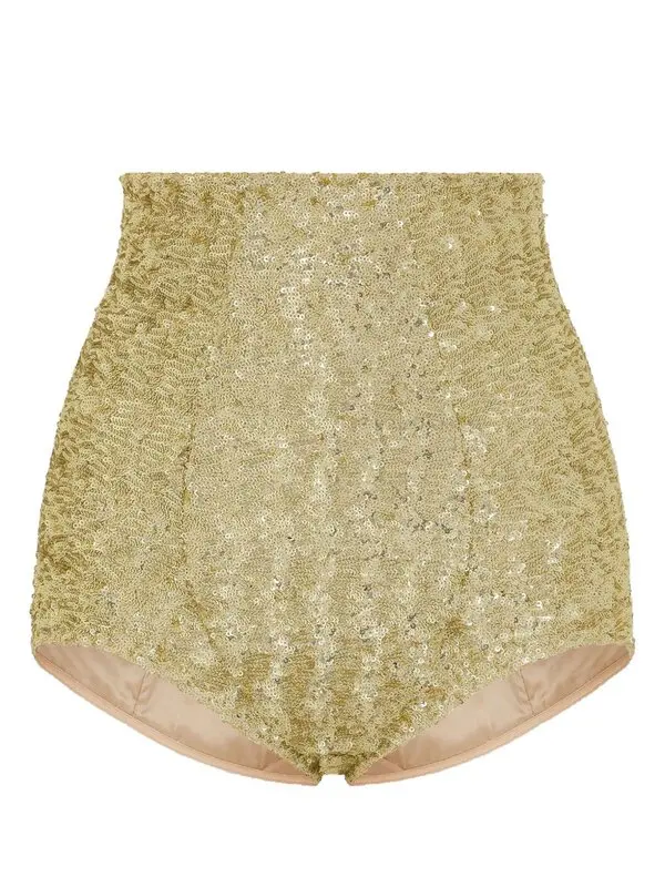 Dolce & Gabbana Sequinned Briefs - Gold