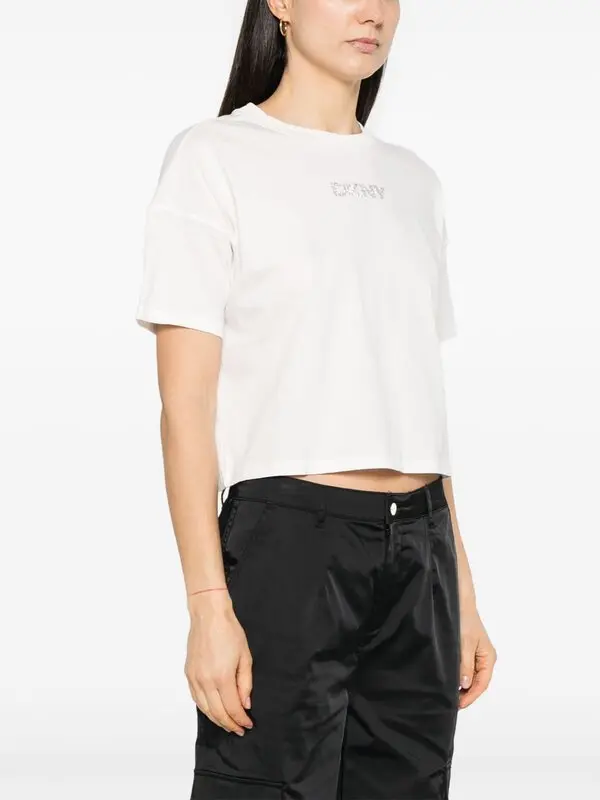 Dkny Rhinestone Logo T-shirt