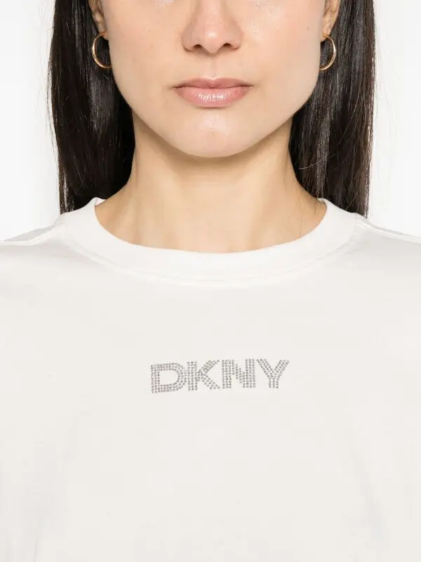 Dkny Rhinestone Logo T-shirt