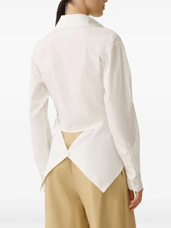 Fabiana Filippi Striped Wraparound Shirt