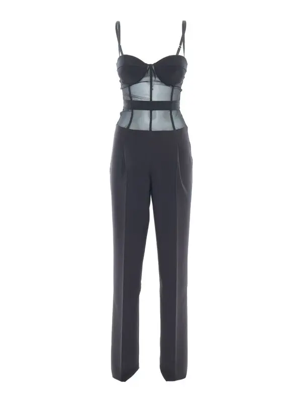 Elisabetta Franchi Elegant Jumpsuit - Black
