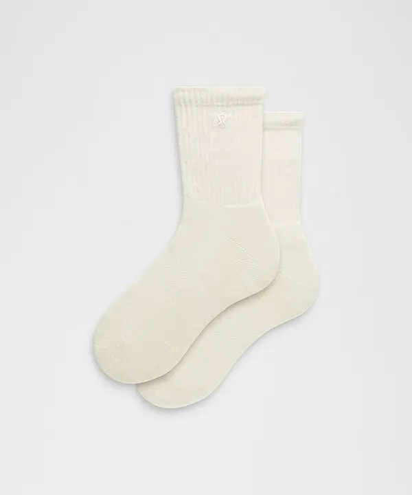 Lululemon Daily Essential Quarter Socks - Light Ivory