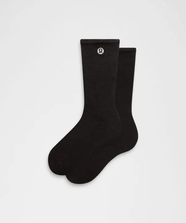 Lululemon Daily Essential Crew Socks - Black