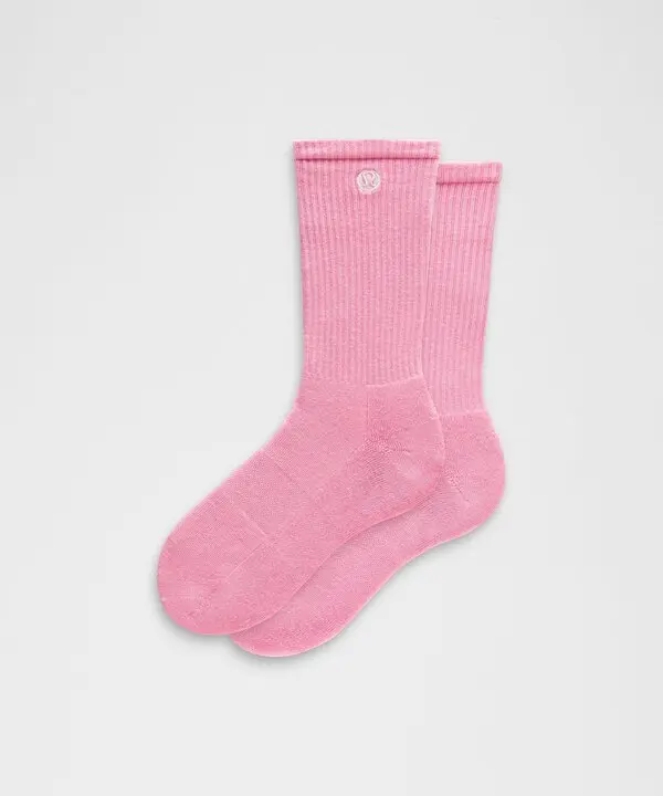 Lululemon Daily Essential Crew Socks - Candy Cloud