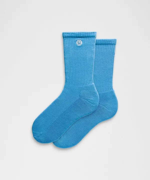 Lululemon Daily Essential Crew Socks - Ocean Wave