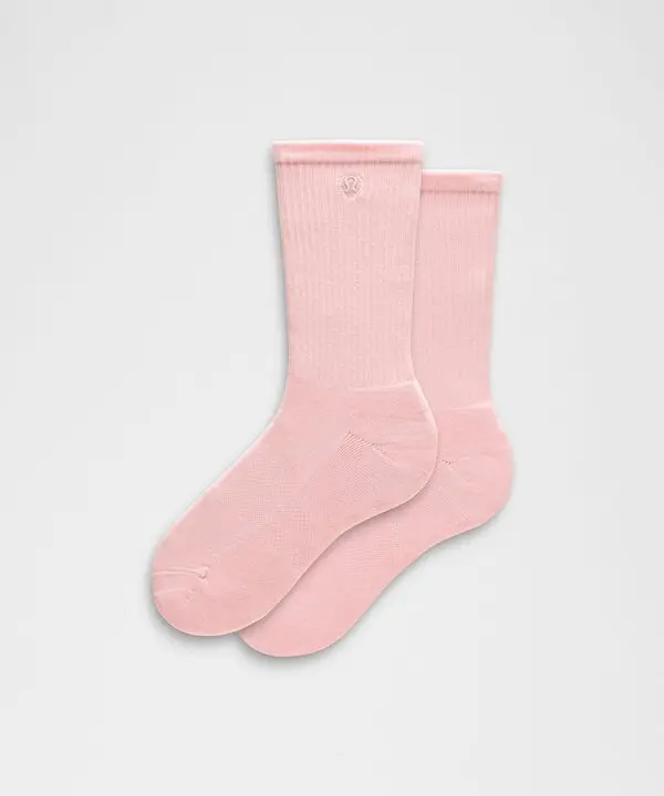 Lululemon Daily Essential Crew Socks - Pink Pearl