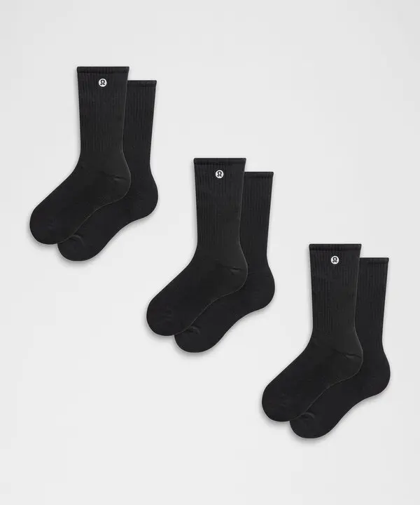 Lululemon Daily Essential Crew Socks - Black
