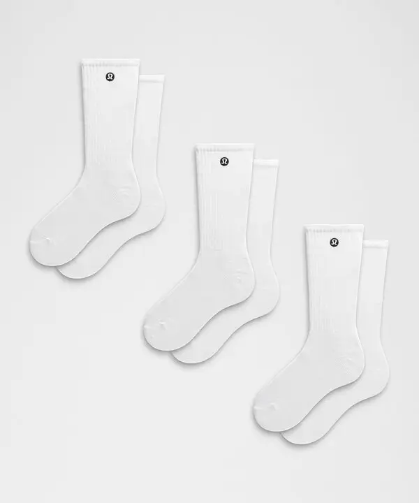 Lululemon Daily Essential Crew Socks - White