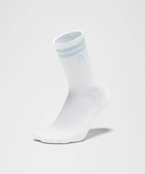 Lululemon Daily Essential Crew Socks - White/foam Cloud