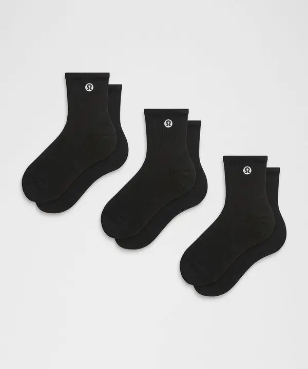 Lululemon Daily Essential Quarter Socks - Black