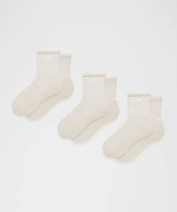 Lululemon Daily Essential Quarter Socks - Light Ivory