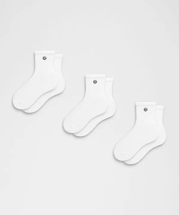Lululemon Daily Essential Quarter Socks - White