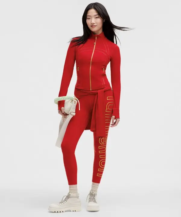 Lululemon Lunar New Year Define Cropped Jacket - Dark Red