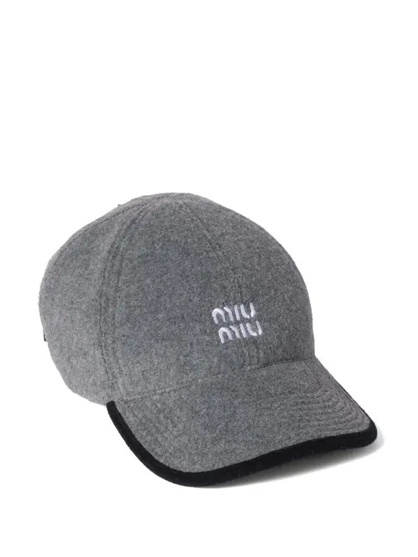 Miu Miu Fleece Baseball Cap