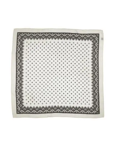 Canali Scarf Ivory Wool - White