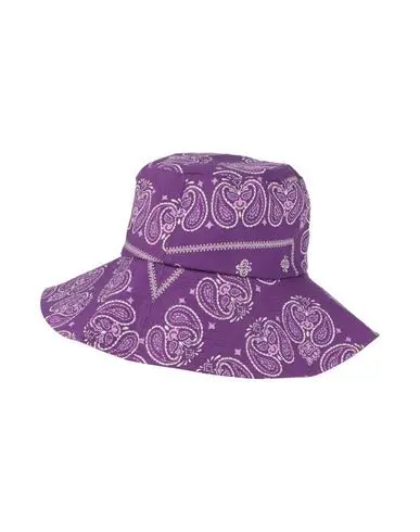 Maje Paisley-print Bucket Hat - Purple
