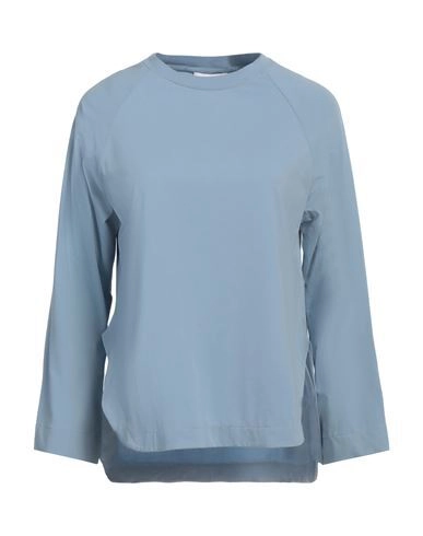 Alpha Studio Cotton Elastane Long Sleeve T-shirt - Blue