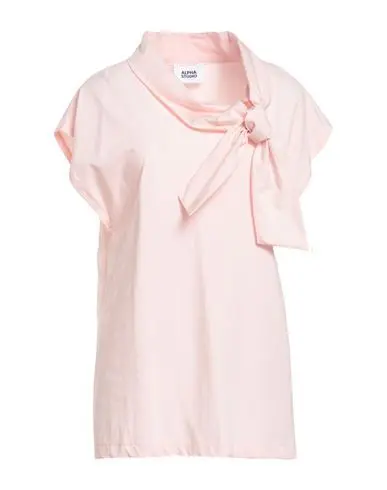 Alpha Studio Cotton Stretch Bow Blouse