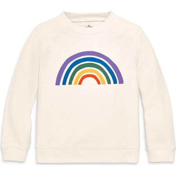 PRIMARY Graphic Crewneck Sweatshirt - Oat Rainbow Graphic