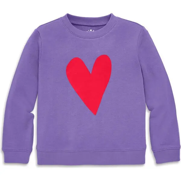 PRIMARY Graphic French Terry Sweatshirt - Violet Lollipop Heart