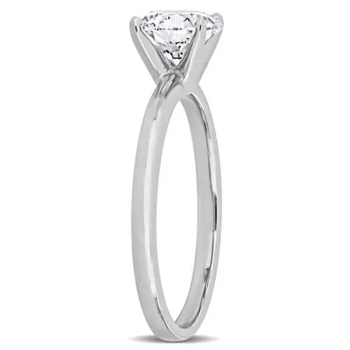 JULIANNA B. 1 Ctw Lab-grown Diamond Solitaire Ring In 14k Gold - White Gold