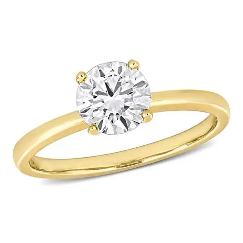 JULIANNA B. 1 Ctw Lab-grown Diamond Solitaire Ring In 14k Gold - Yellow Gold