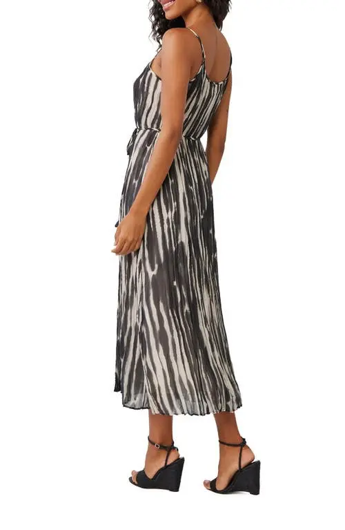 Bella Dahl Abstract Stripe Midi Dress