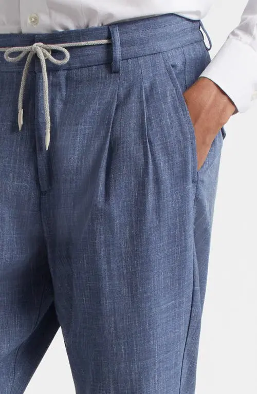 Eleventy Pleated Wool Blend Pants