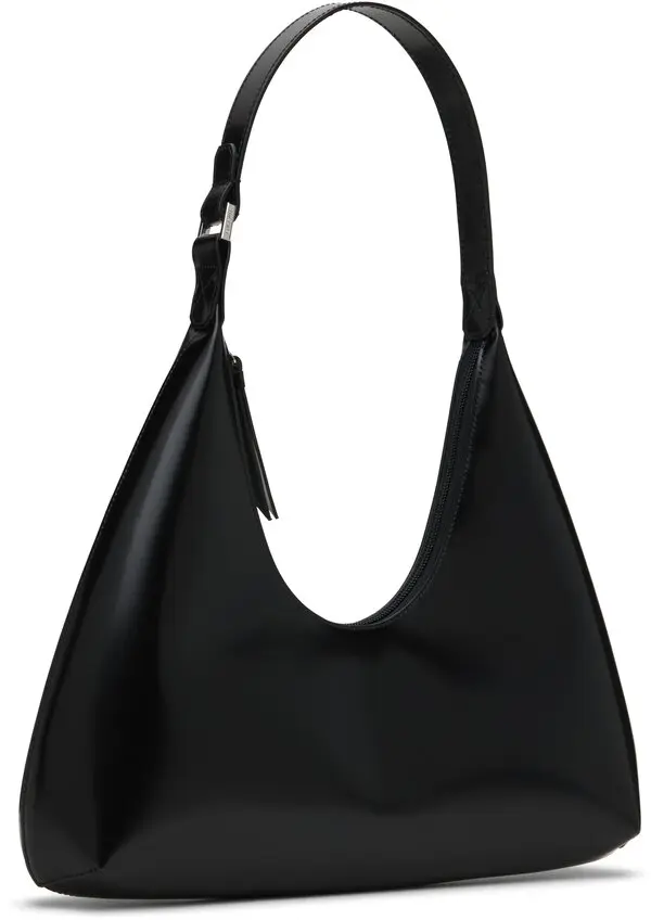 By Far Baby Amber Zipped Tote Bk001 Black Editorialist