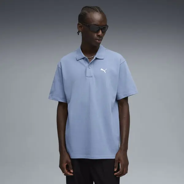 PUMA Wardrobe Essentials Relaxed Pique Polo Shirt