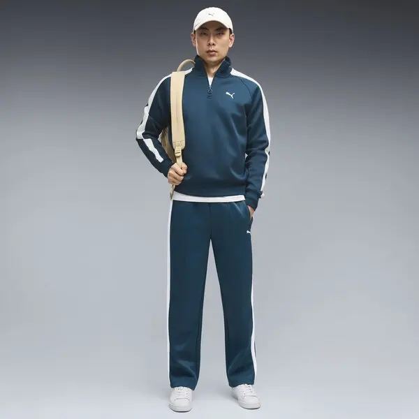 PUMA T7 Relaxed Track Pants - Blue