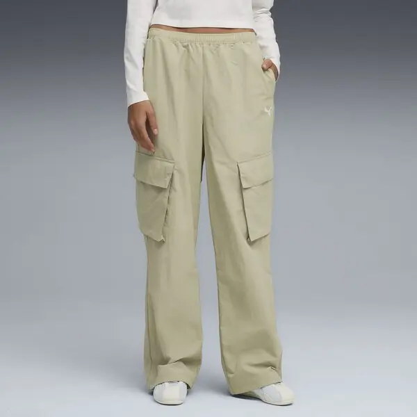 PUMA Wardrobe Essentials Relaxed Cargo Pants - Green